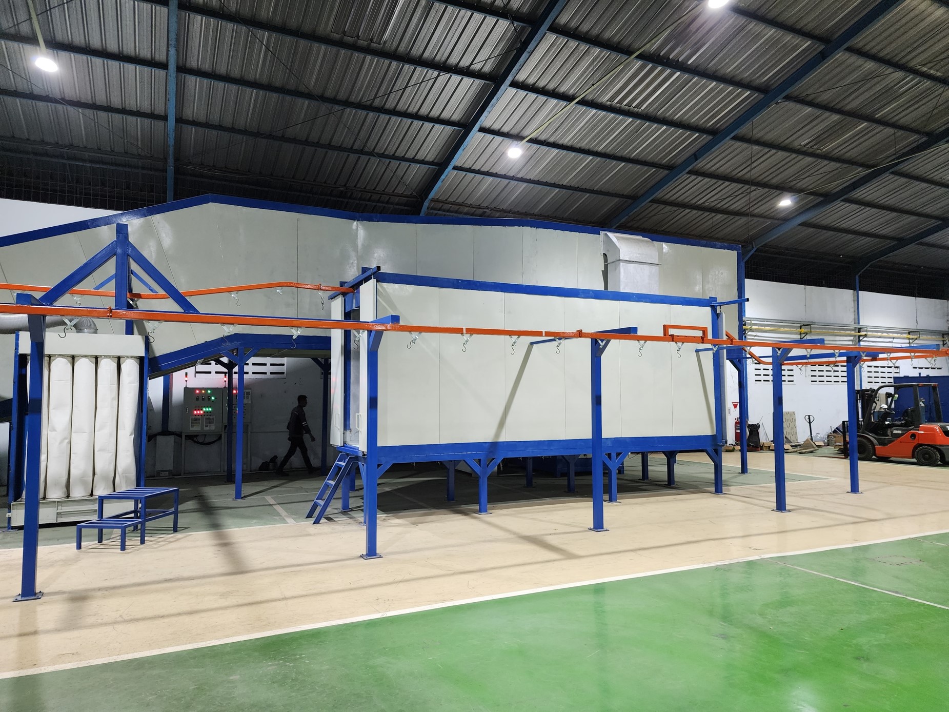 Fabrikasi dan Instalasi Line Pengecatan Powder Coating untuk Pabrik di ...